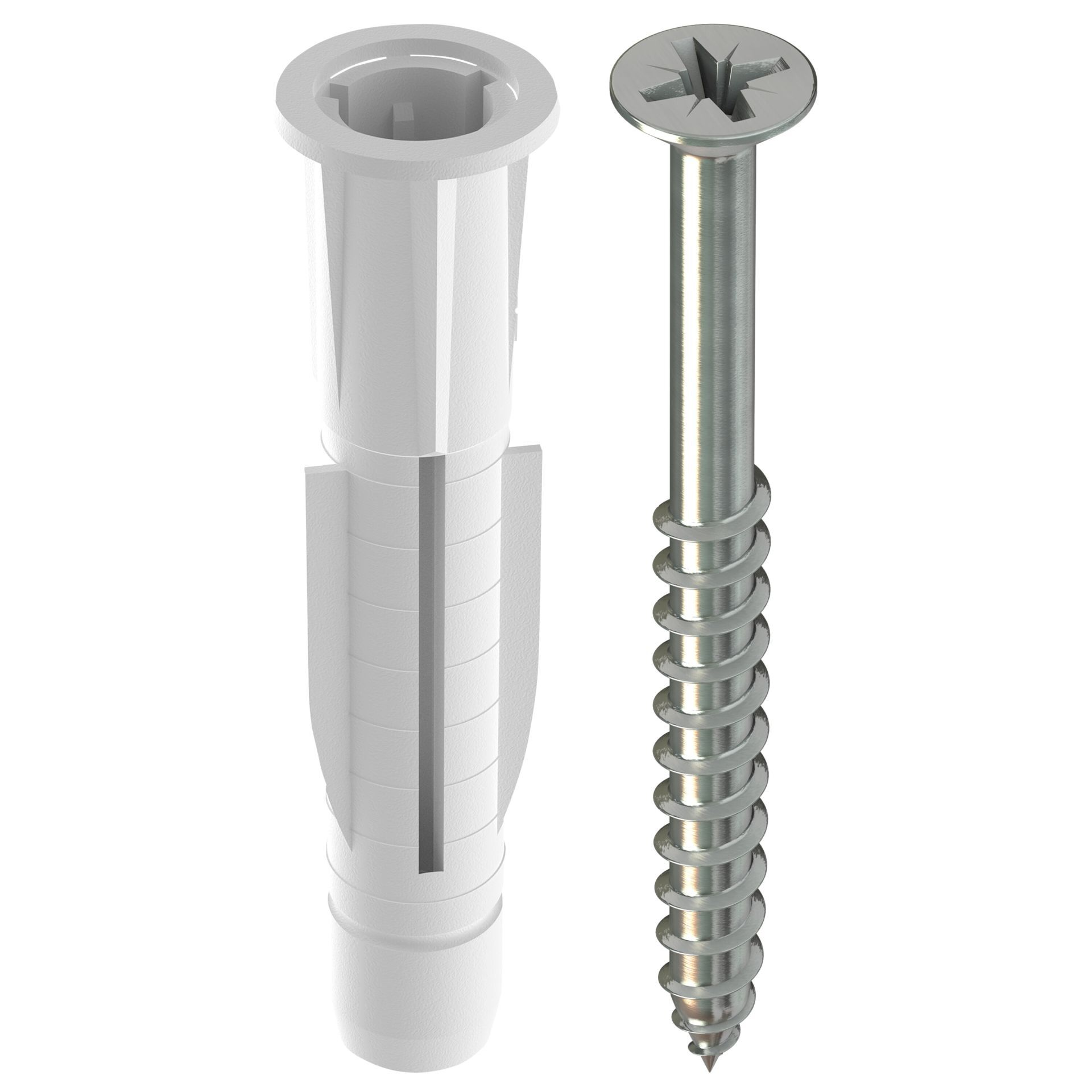 TOX Allzweckdübel TRIKA 5x31 mm + Schraube im Blister, zuverlässige ...